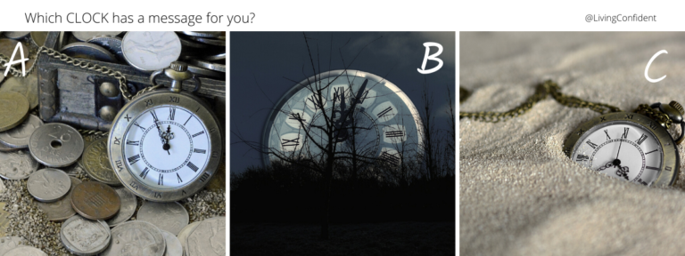 Clock messages for you | Living Confident | Weekly message