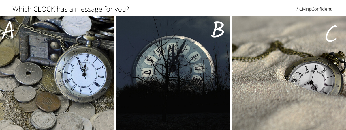 Clock messages for you | Living Confident | Weekly message