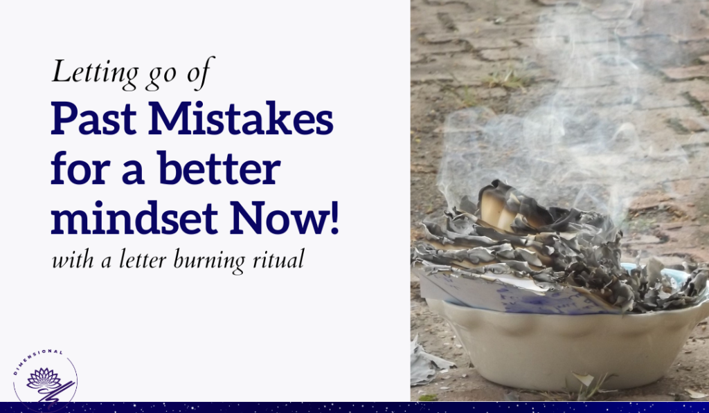 Does a letter burning ritual really help let go of the past?