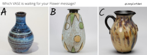 Here is Your Flower Therapy Oracle Message Vase